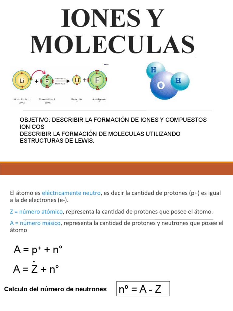 5 Iones y Moleculas | PDF | Enlace químico | Moléculas