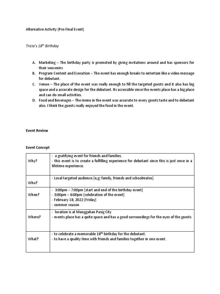 10 Alternative Activity For MICE | PDF