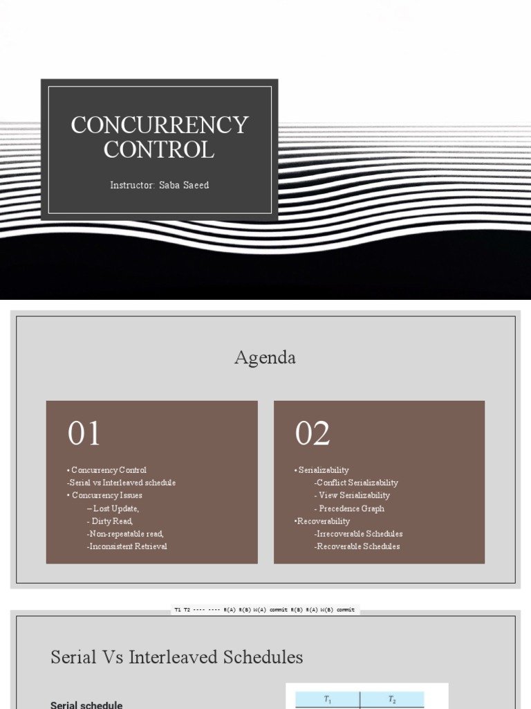 Week 12 Concurrency Control Pdf 