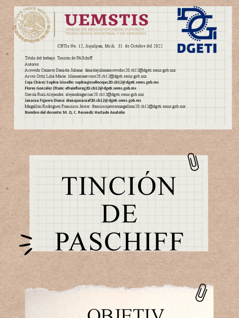 Tinción de PAS | PDF | Tinción | Ciencias fisicas