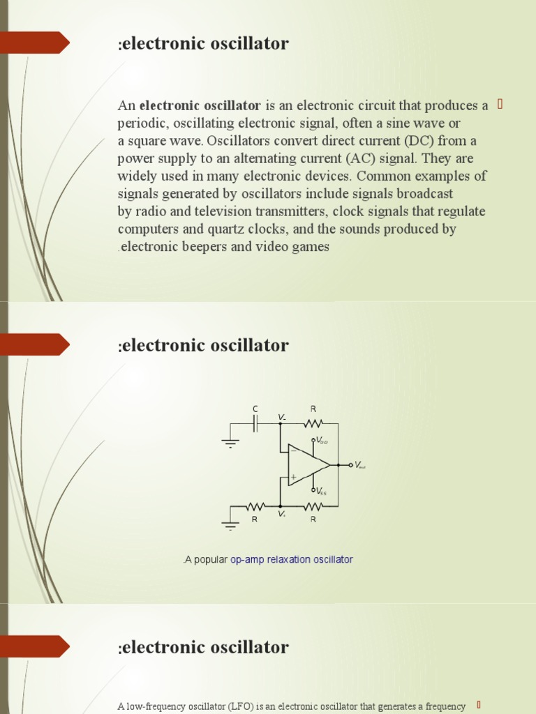 Electronic Oscillator | PDF | Electronic Oscillator | Amplifier