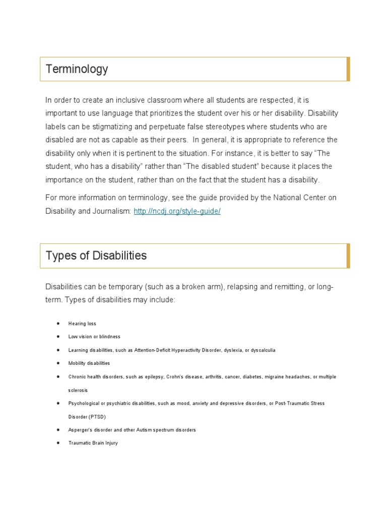 Accesiblities of Accadamic For Students With Dis Ablities | PDF | Disability | Teaching Method