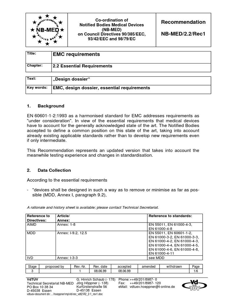 EMC Standards for Medical Devices | PDF | Electromagnetic Compatibility ...