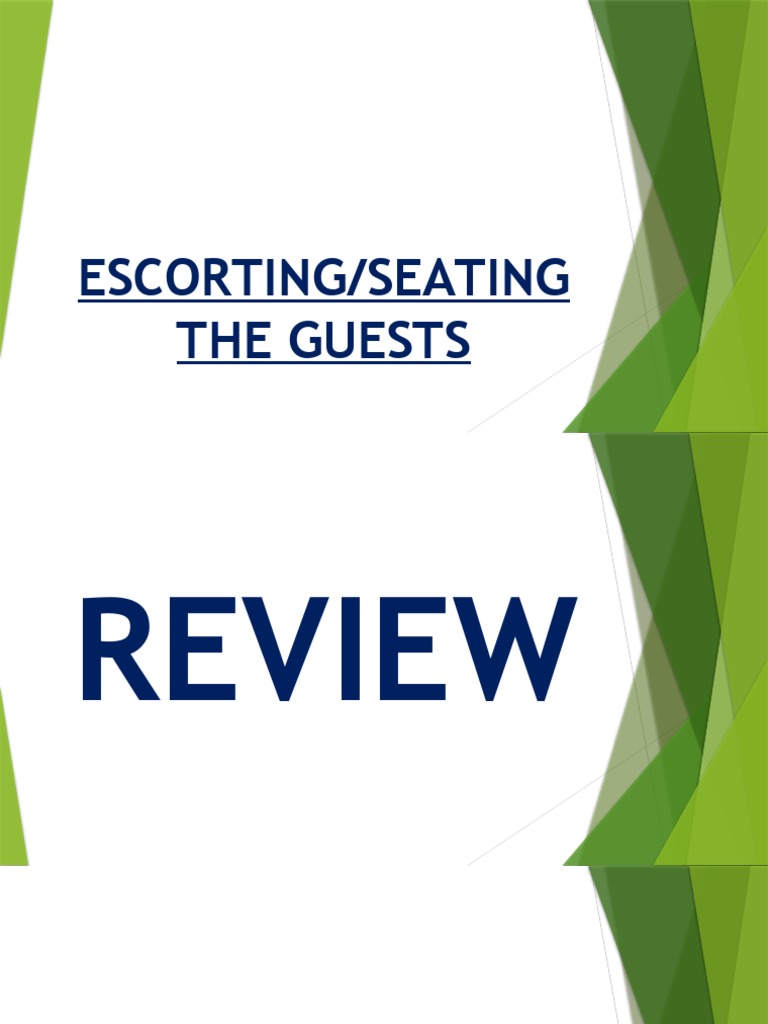 Seat The Guest and Taking Orders | Download Free PDF | Menu | Chair