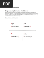 Class 10 Mathematics Mind Map | PDF | Circle | Trigonometry