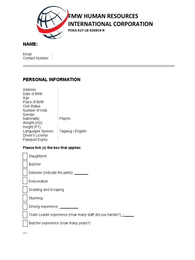 FMW Updated Resume | PDF