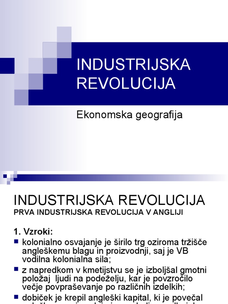Industrijska Revolucija | PDF