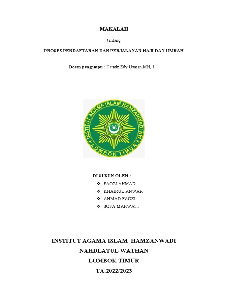 Proses Pendaftaran Haji dan Umrah | PDF | Ilmu Sosial | Perjalanan