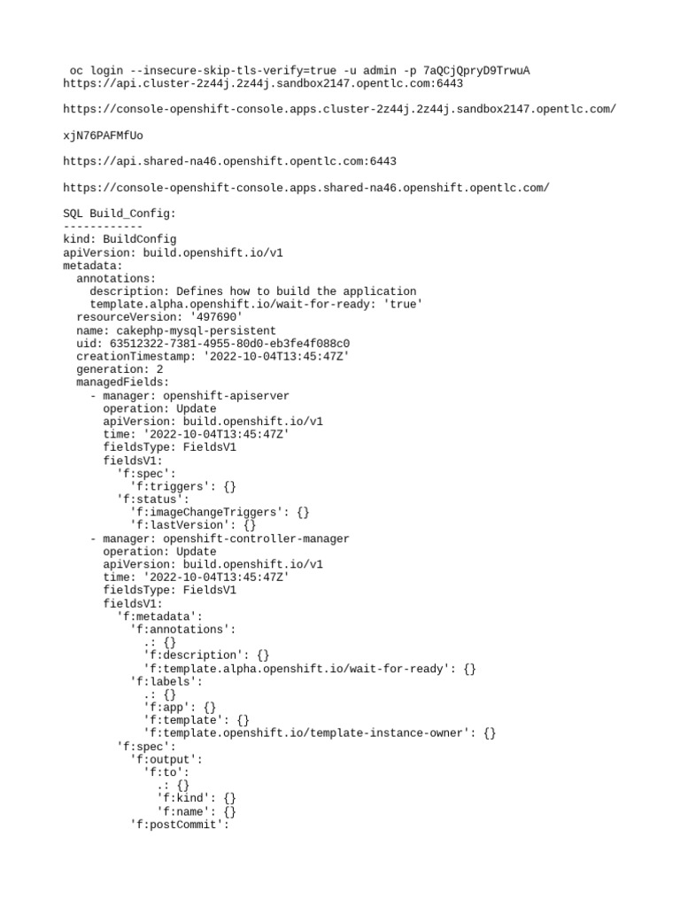 Openshift Lab | PDF | Internet Protocol Suite | Internet Protocols
