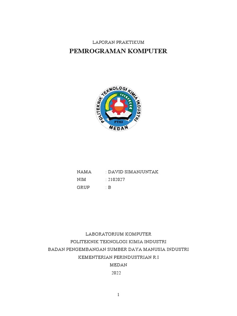 Laporan Praktikum Pemrograman Komputer | PDF | Seni | Teknologi & Rekayasa