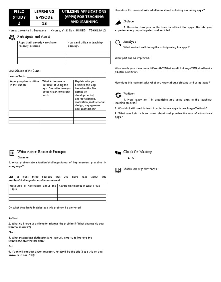 Learning Episode 13 (FS 2) | PDF | Teaching Method | Learning