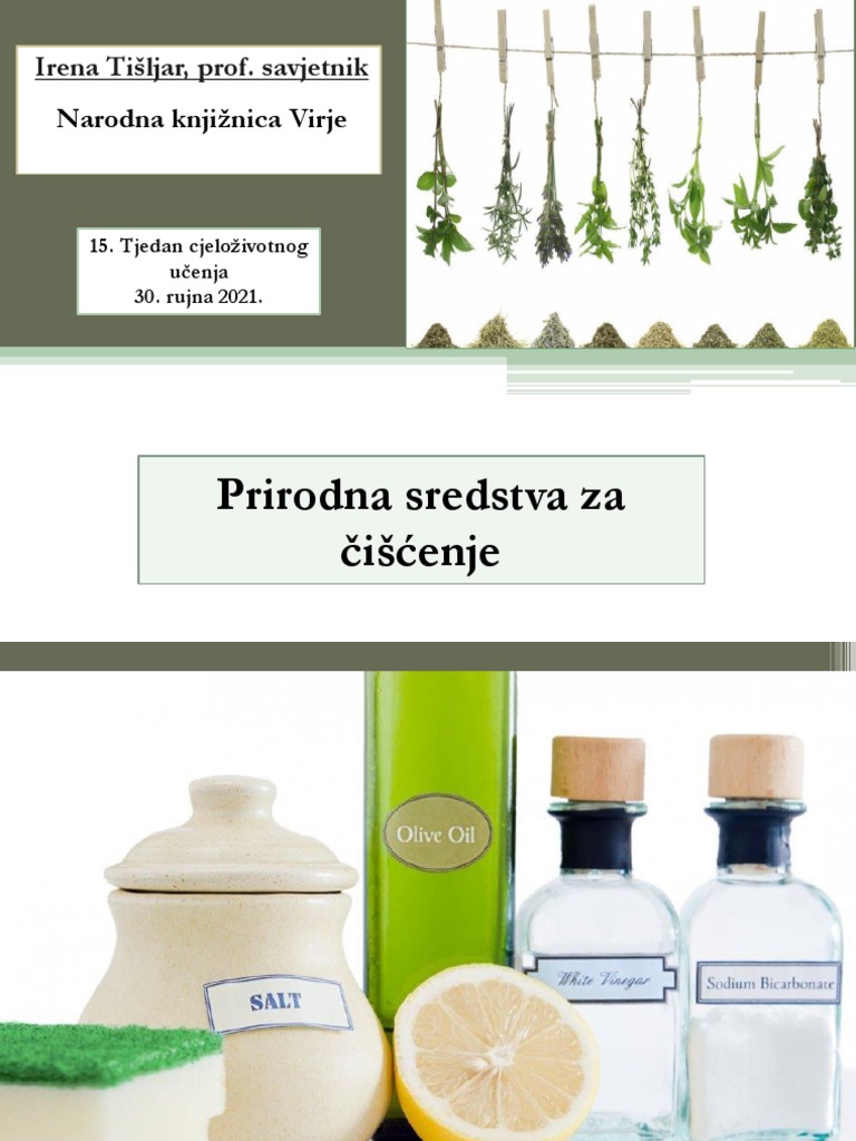 Ekološka Sredstva Za Čišćenje | PDF