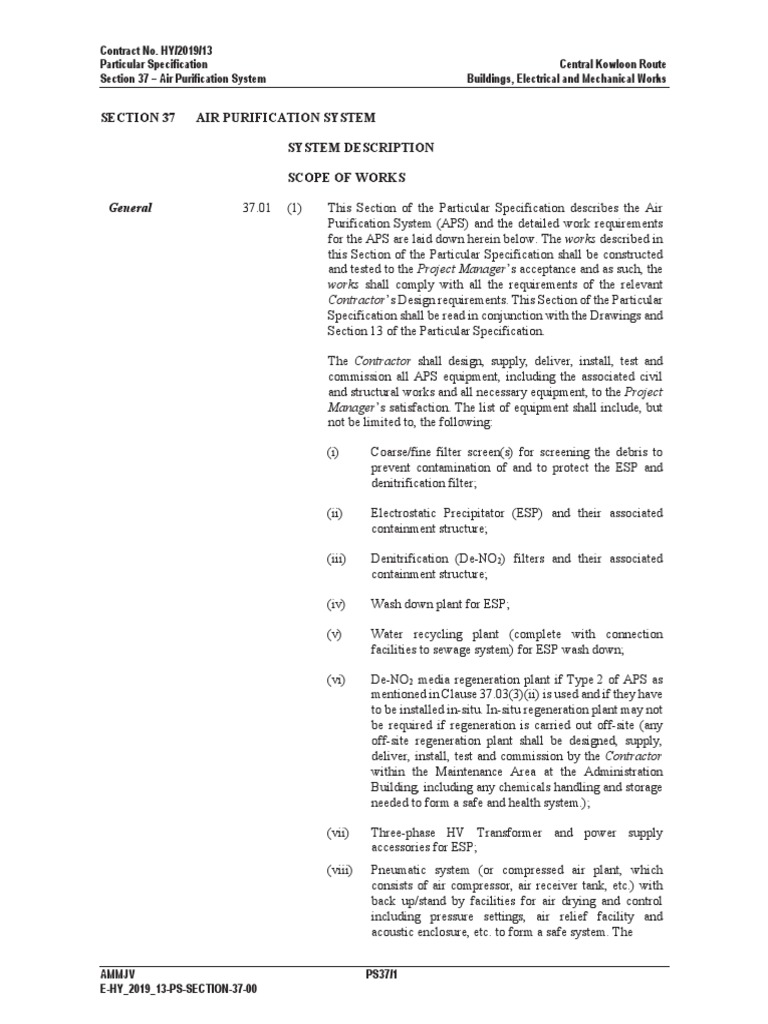 APS - Works Information (PS Section 37) | PDF