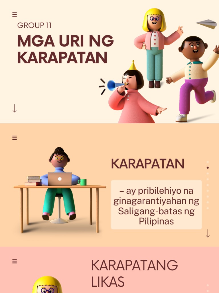 Mga Uri NG Karapatan | PDF