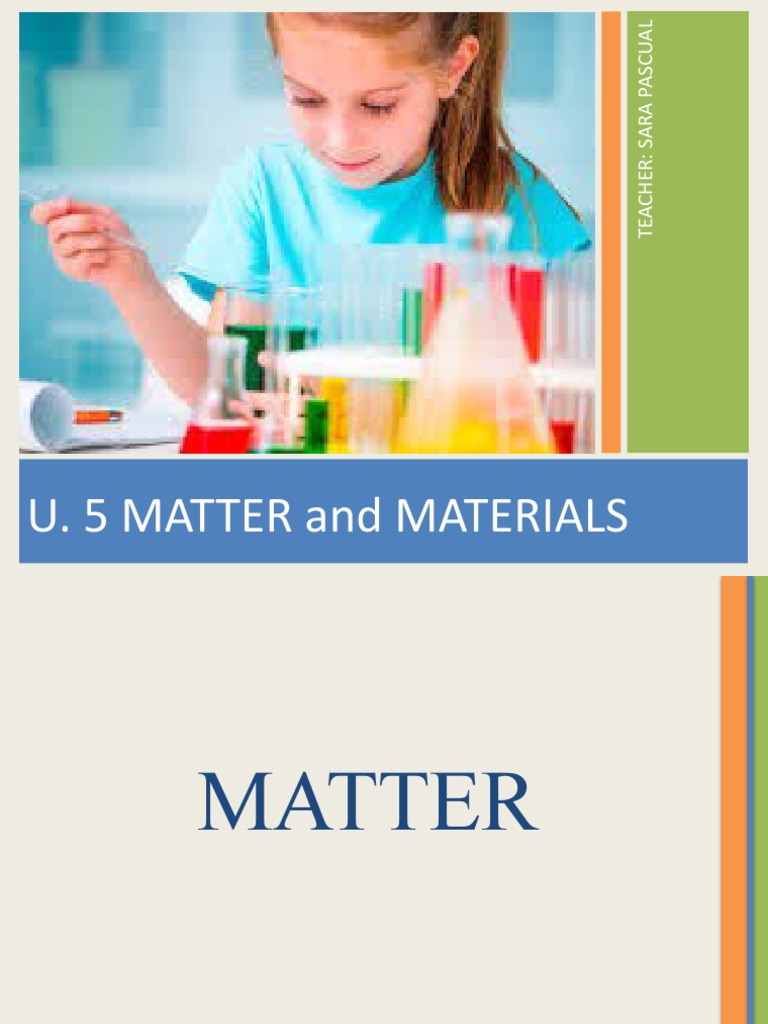 U.5 N.science (Matter and Materials) | PDF | Science & Mathematics