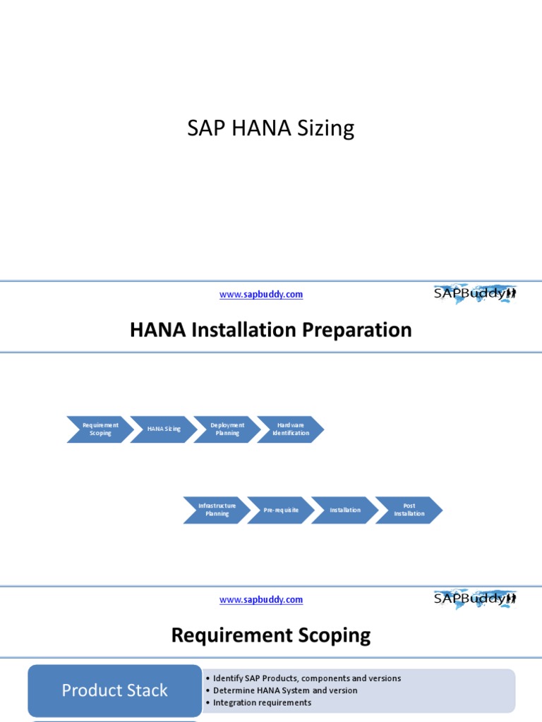 SAP HANA Sizing | PDF | Random Access Memory | Backup