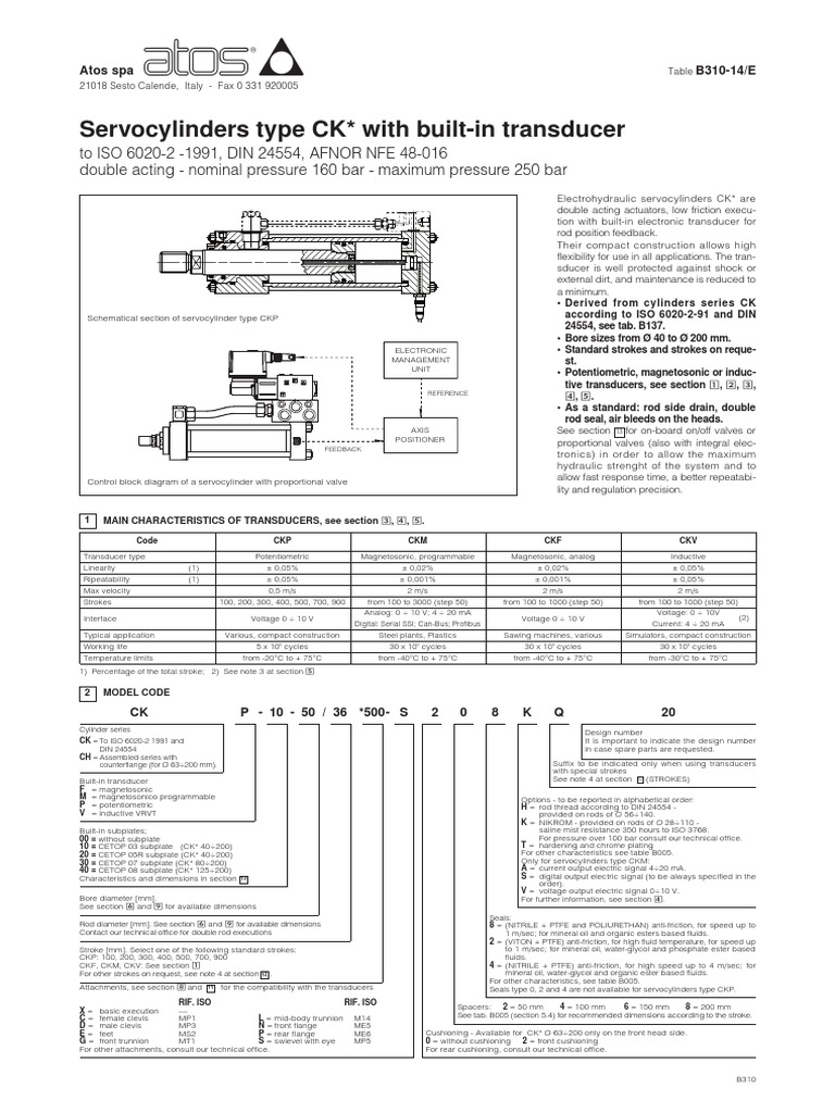 Atos Servo | PDF | Electrical Connector | Electrical Engineering