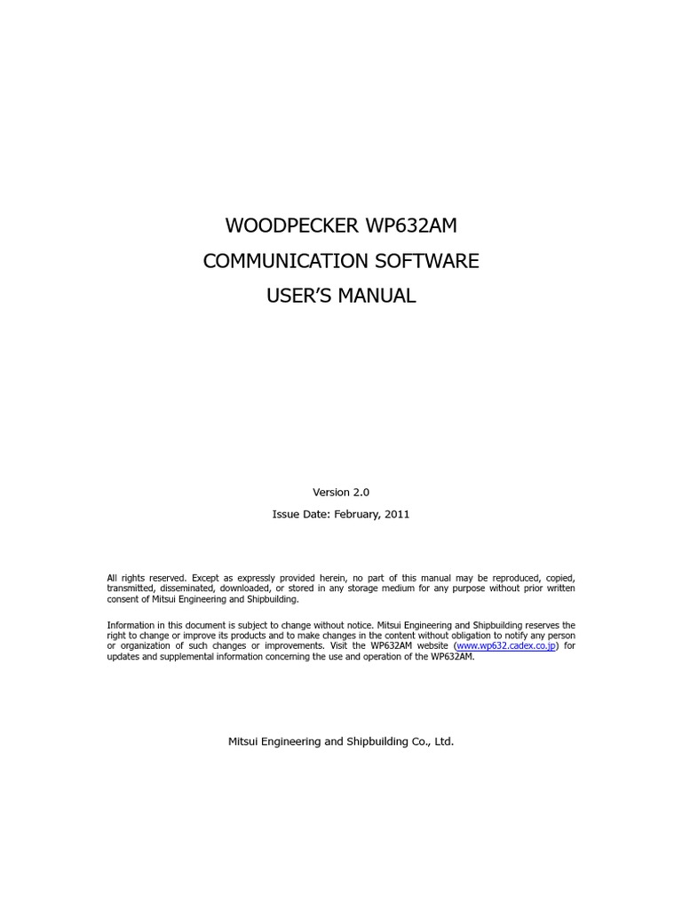WP632AM - Com - Software - Manual - Ver2 0 | PDF | Microsoft Windows | Window (Computing)