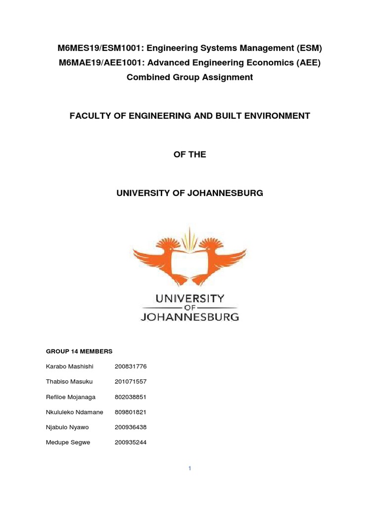 Group 14 Group Assignment | PDF | Water | Water Supply