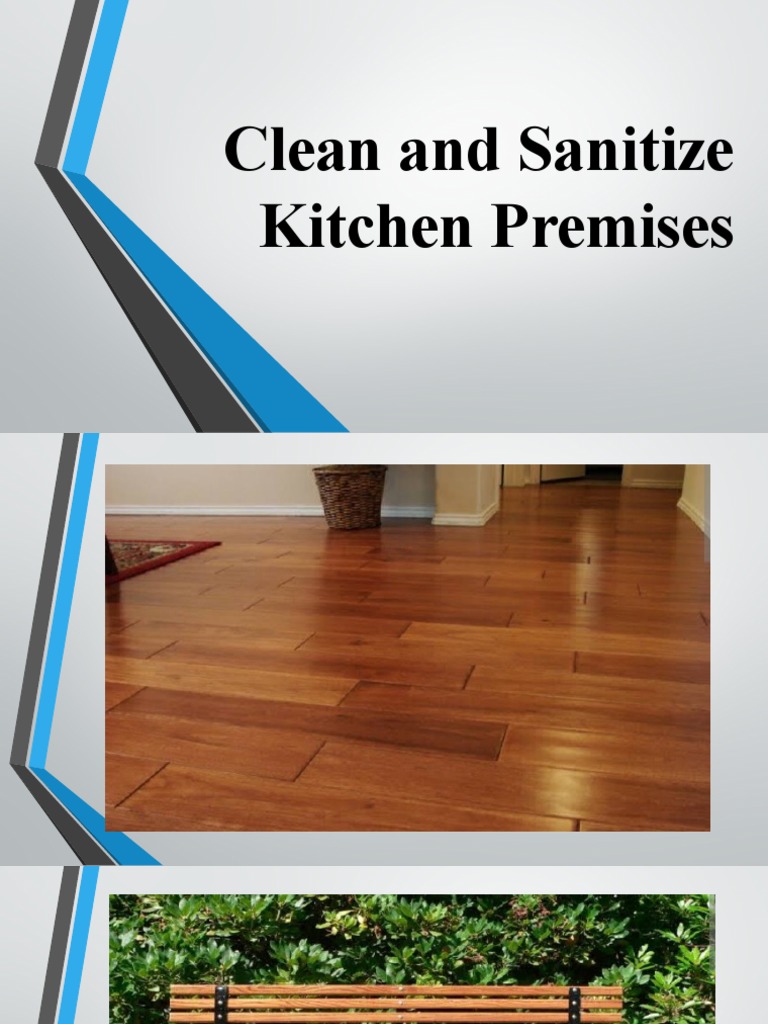 Clean and Sanitize Kitchen Premises | PDF | Disinfectant | Water
