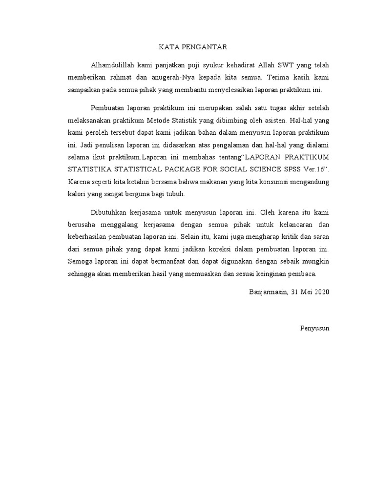 Laporan Praktikum SPSS Statistika | PDF | Komputer