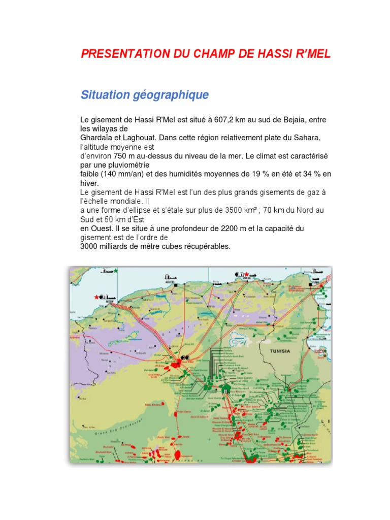 Gaz Hassi Rmel | PDF | Affaires | Technologie et ingénierie