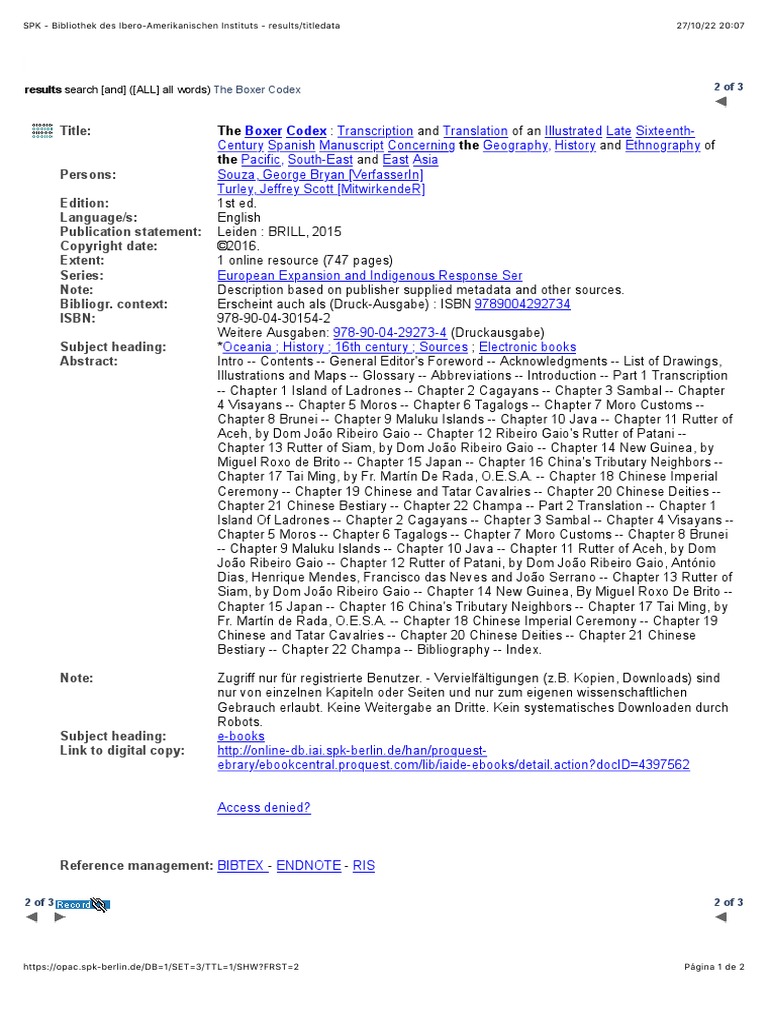 The Boxer Codex | PDF | Philippines