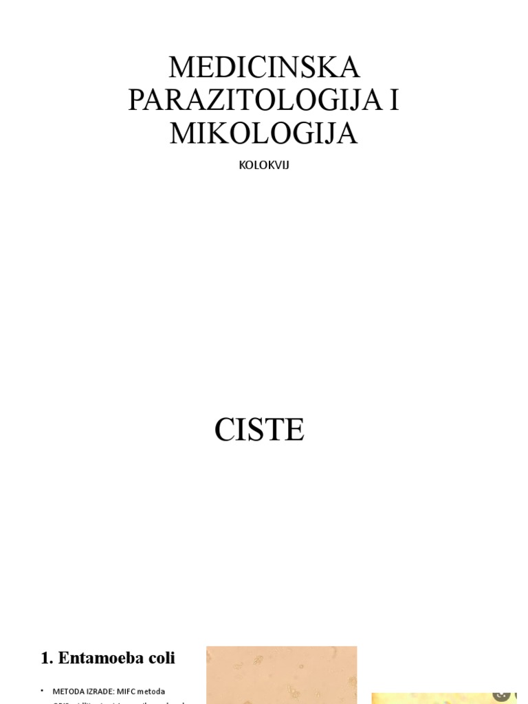 Medicinska Parazitologija I Mikologija | PDF