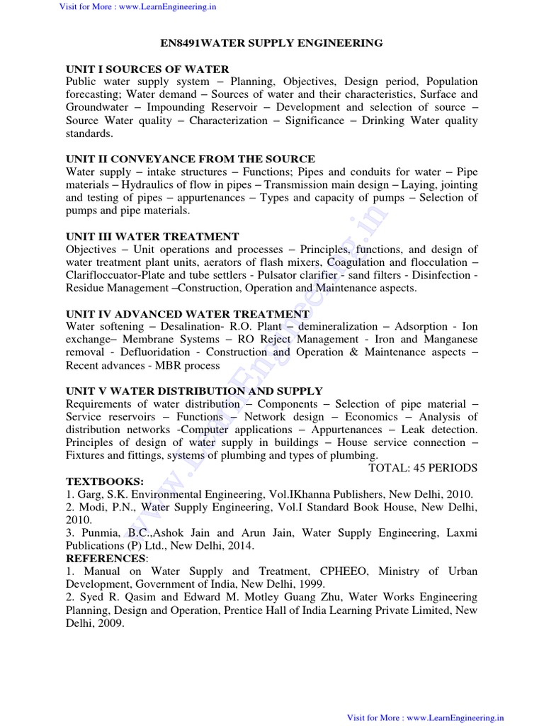 Water Supply Engineering Guide | PDF | Water | Precipitation