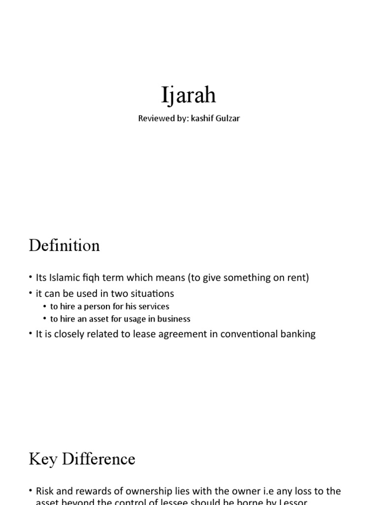 Ijarah Financing | PDF | Lease | Contract Law Ijarah Financing | PDF | Lease | Contract Law