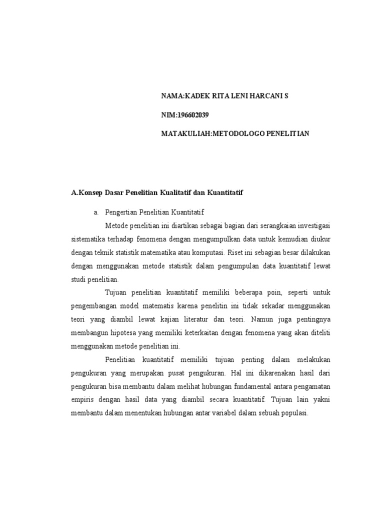 Metodologi Penelitian | PDF | Karier & Perkembangan