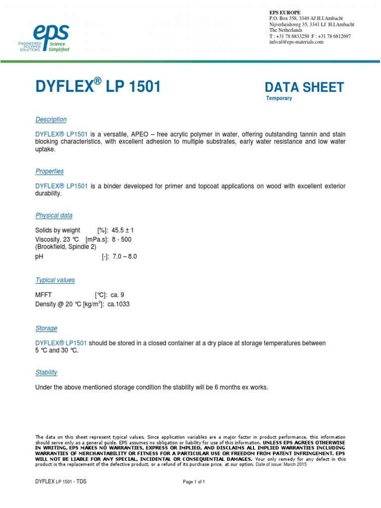 EPSPOL+Dyflex+LP-1501+6+IBC+1000 TDS ENG | PDF