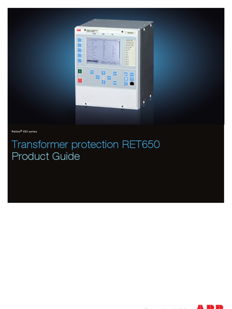Transformer Protection RET650: Product Guide | PDF | Electric Power ...