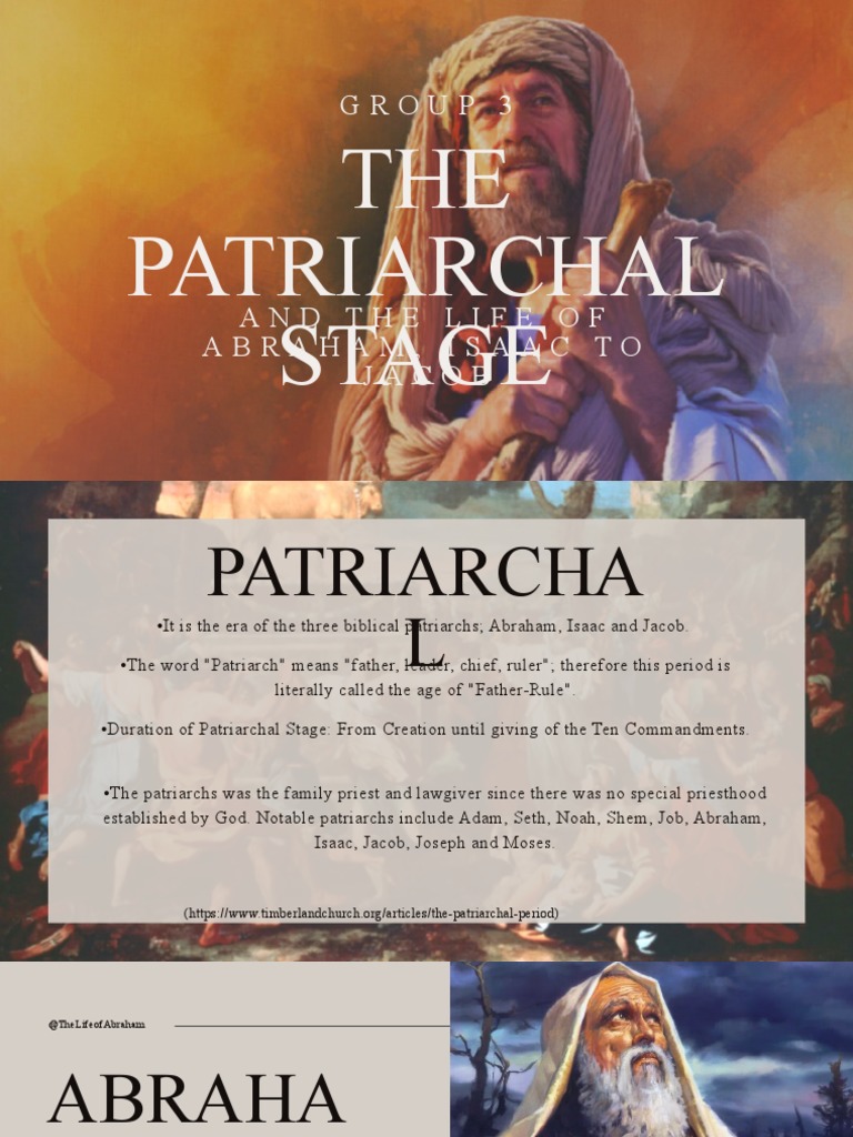 Group 3 The Patriarchal Stage | PDF | Isaac | Jacob