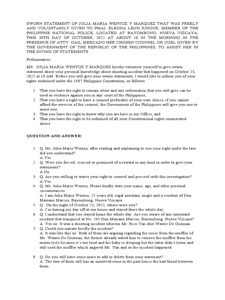 Affidavit Sample | PDF | Criminal Law | Common Law