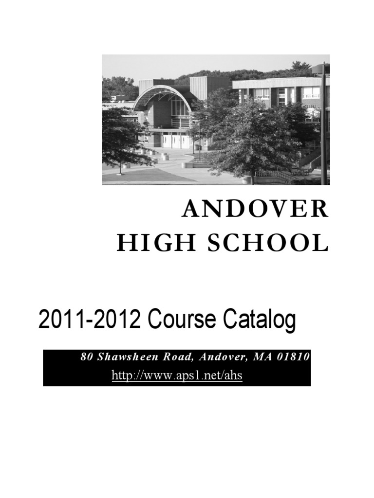 Andover High School 2011-2012 Course Catalog | PDF | Advanced Placement ...
