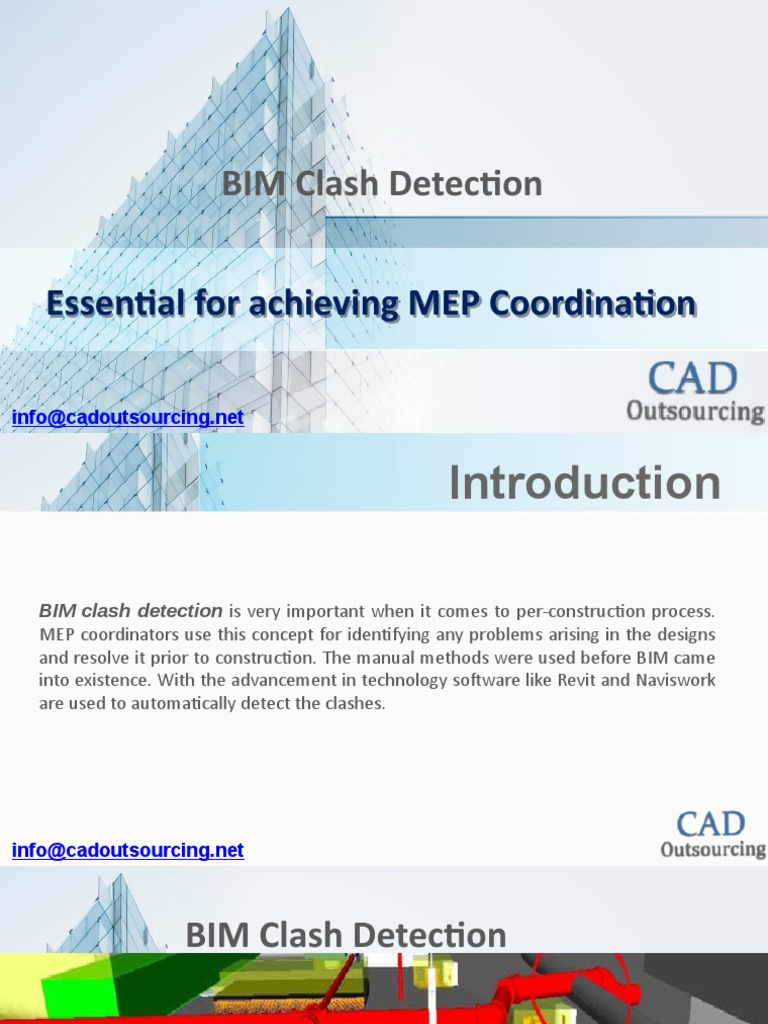MEP Coordination Through BIM Clash Detection | PDF