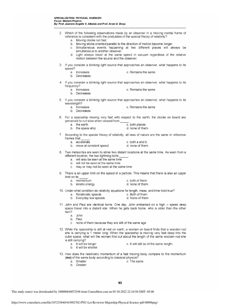 PNU Let Reviewer Majorship Physical Science PDF 00098.png | PDF