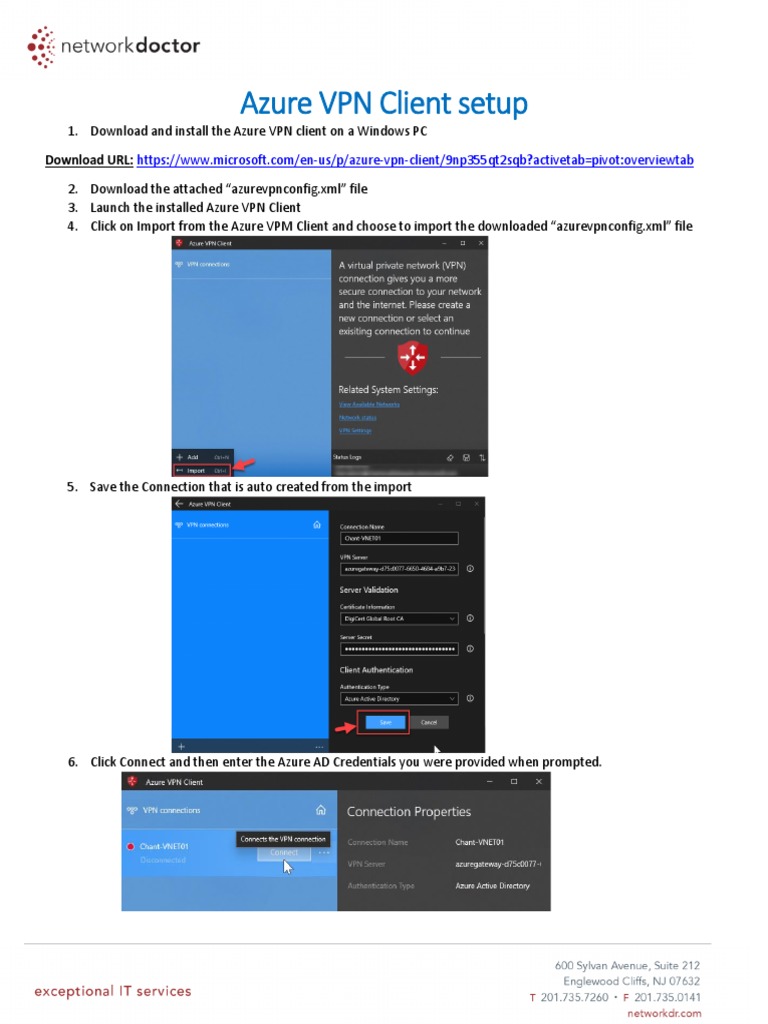 Azure VPN Client Setup | PDF