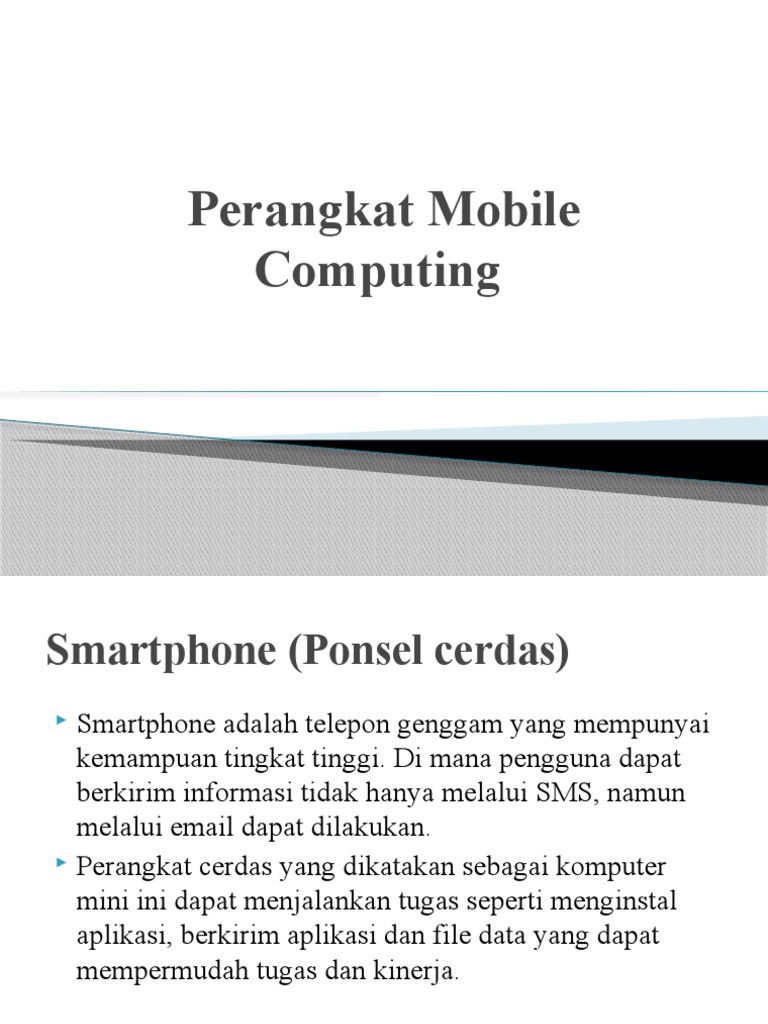 Perangkat Mobile Computing | PDF