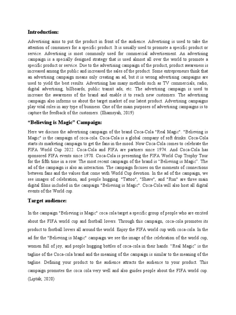 APS Assignment 2.edited | PDF | Advertising | Coca Cola