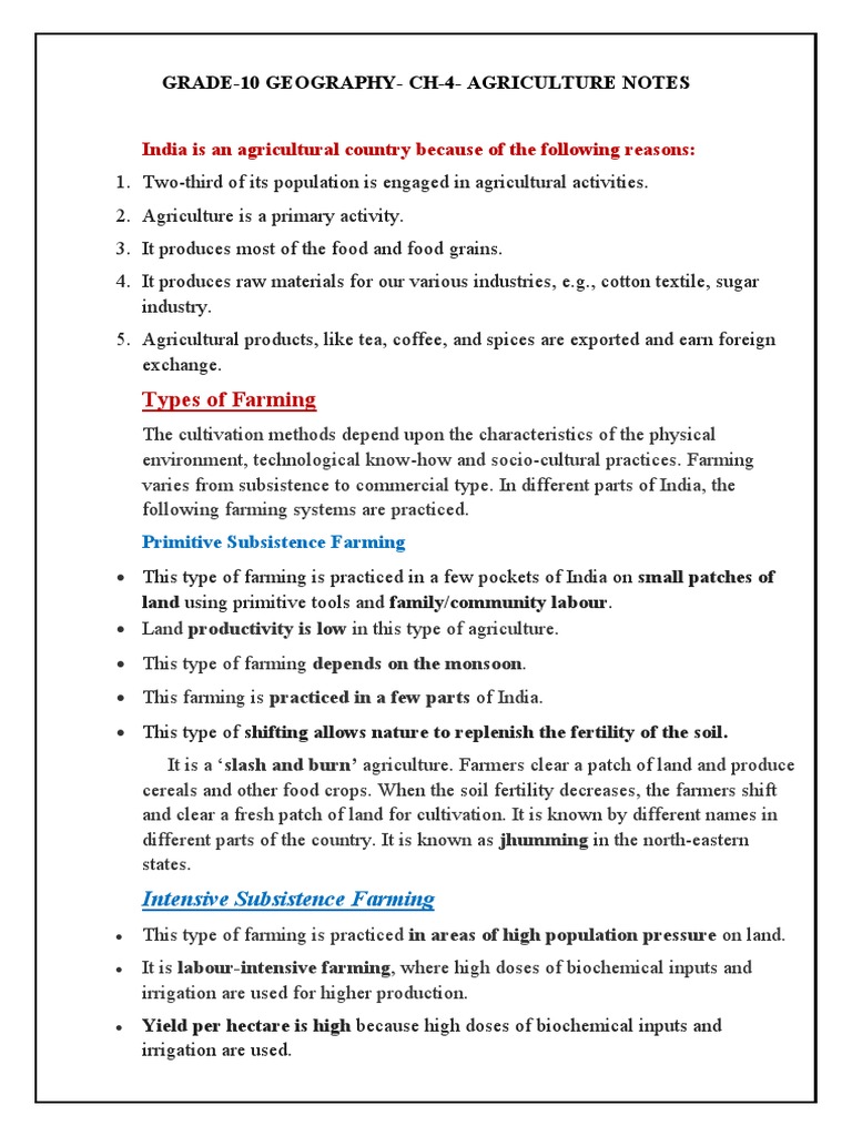 Agriculture Notes Ans Qa | PDF | Agriculture | Legume