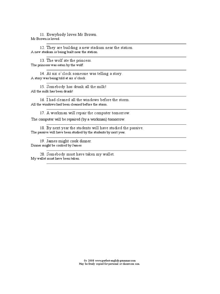 Passive Exercises | PDF