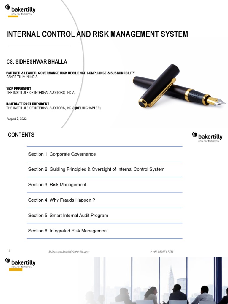 ICSI Internal Controls and Risk Management System 07082022 | PDF | Internal Control | Audit