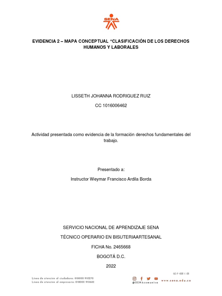 Evidencia 2 - Mapa Conceptual | PDF | Derechos humanos | Igualdad social