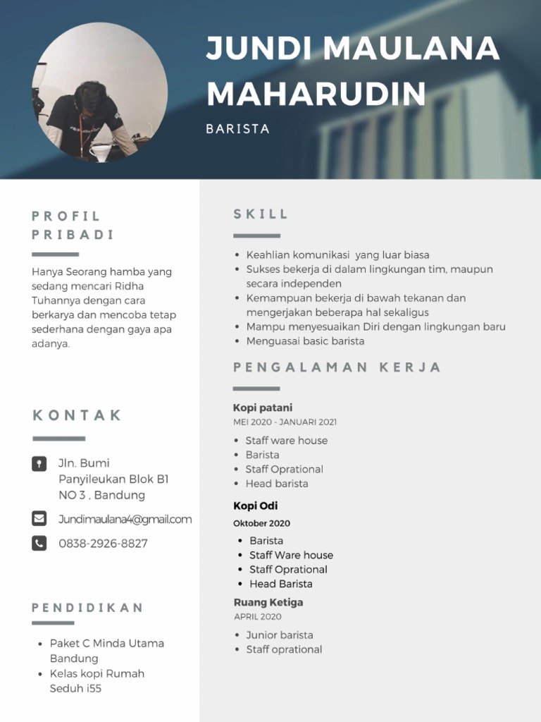 CV Jundi Maulana Maharudin | PDF