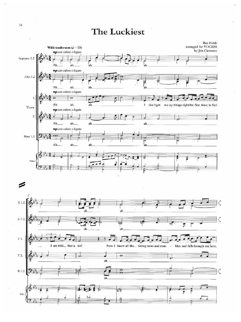 The Luckiest Arr. Clements | PDF