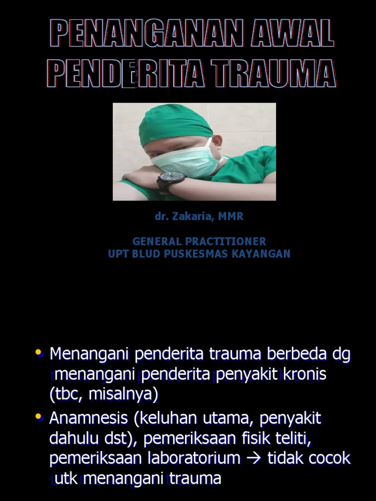 Penanganan Awal Penderita Trauma | PDF