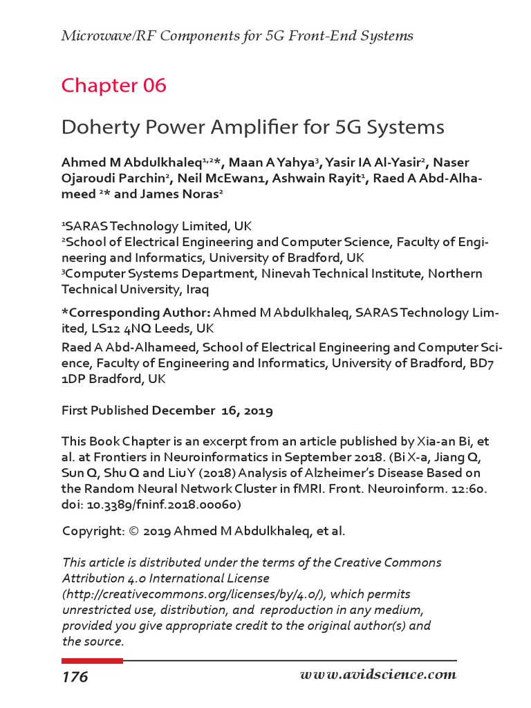 Doherty Power Amplifier For 5G Systems | PDF | Amplifier | Decibel