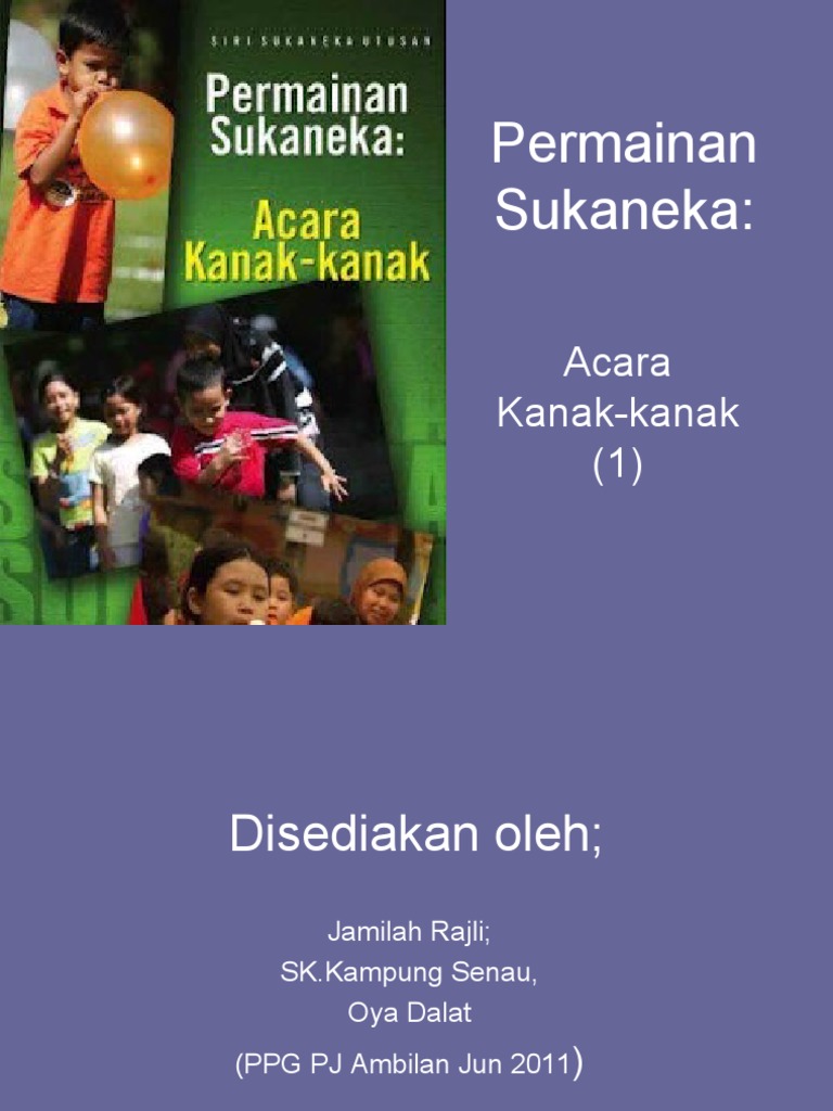 Modul Sukaneka Kanak Kanak 1 | PDF